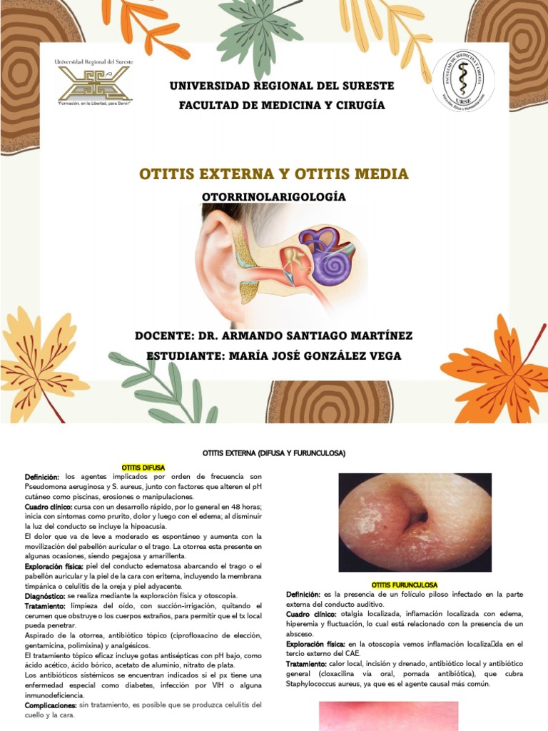 Tratamiento de Otitis Externa y Media | PDF | Inmunología ...