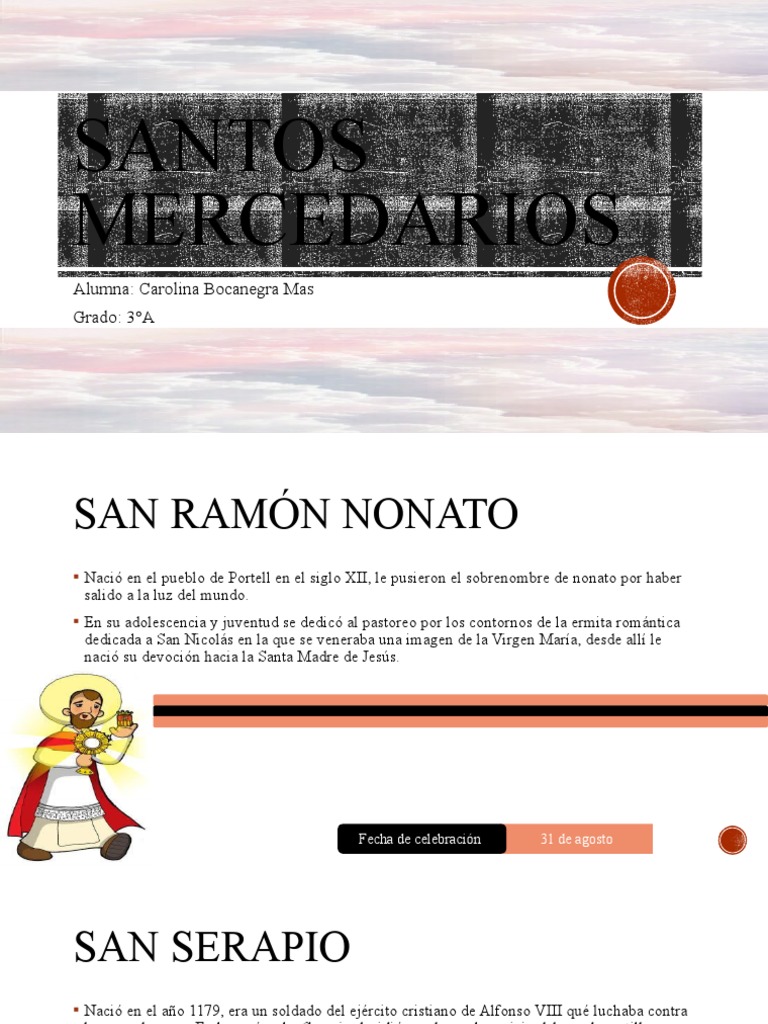 Santos Mercedarios | PDF | María, madre de Jesús | Iglesia Católica