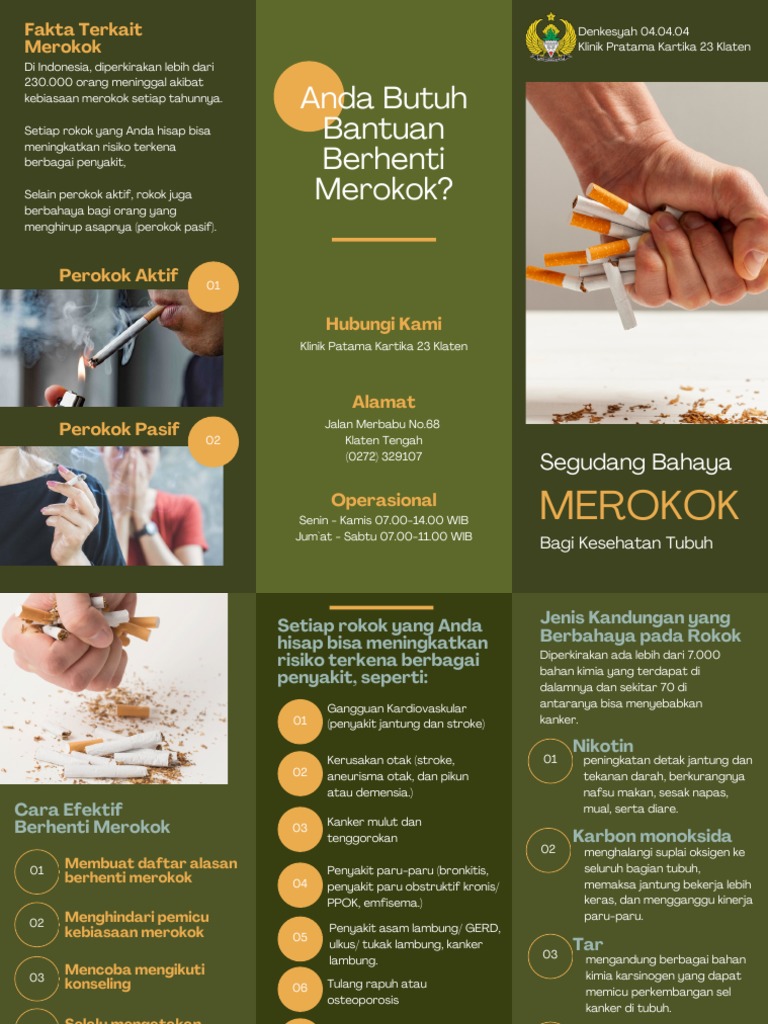 Leaflet Bahaya Merokok Kartika 23 Edit | PDF