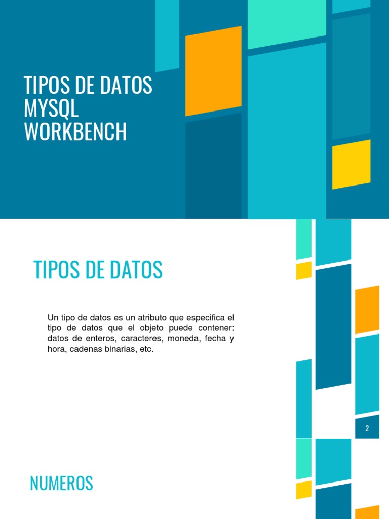 Tipos de Datos MYSQL | PDF | Tipo de datos | Gestión de datos