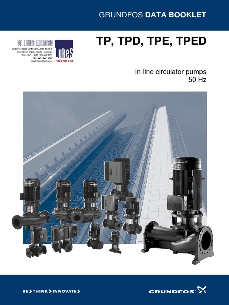 Grundfos Inline Circulator Pumps - TP-TPD-TPE-TPED | PDF | Pump ...
