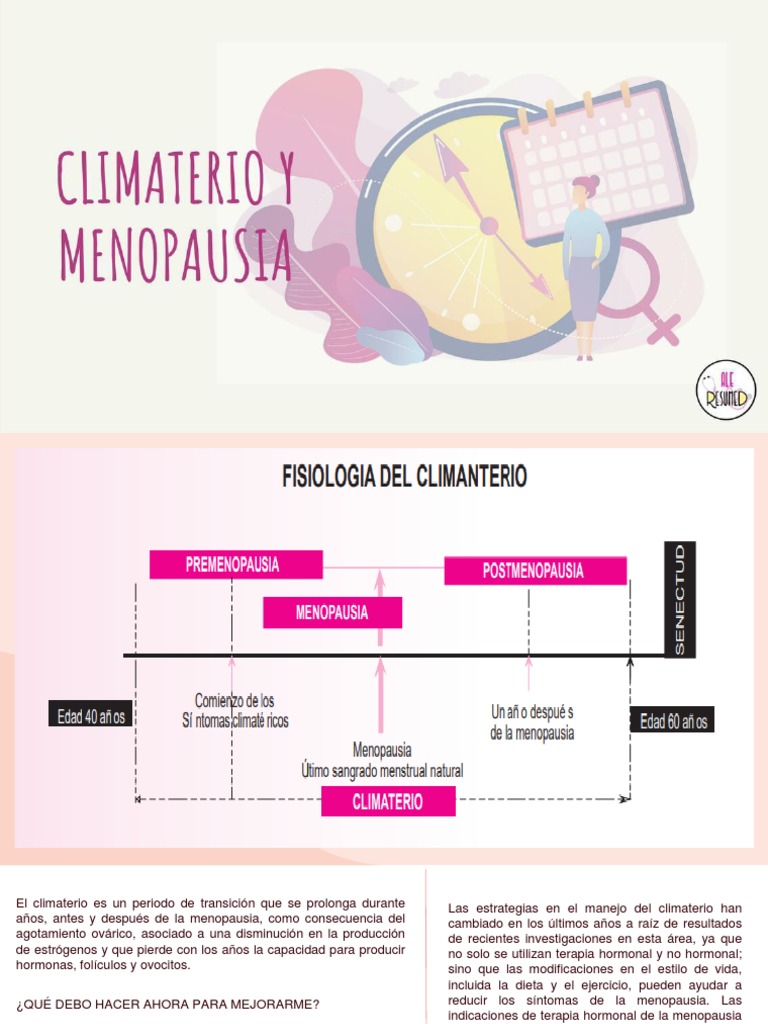 CLIMATERIO | PDF | Menopausia | Medicina CLINICA