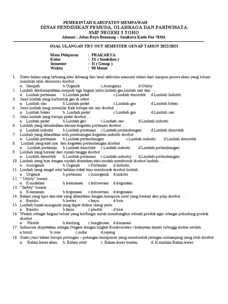 To Prakarya KLS 9 | PDF
