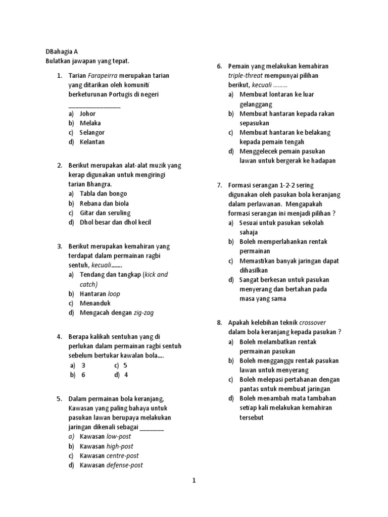 Soalan PPT 2021 PJPK f5 | PDF