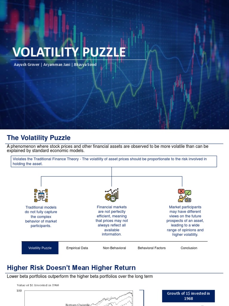 Volatility Puzzle | PDF | Financial Risk | Volatility (Finance)
