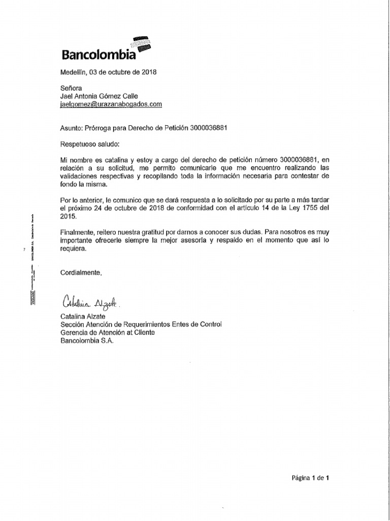 Jag Prorroga para Derecho de Peticion | PDF