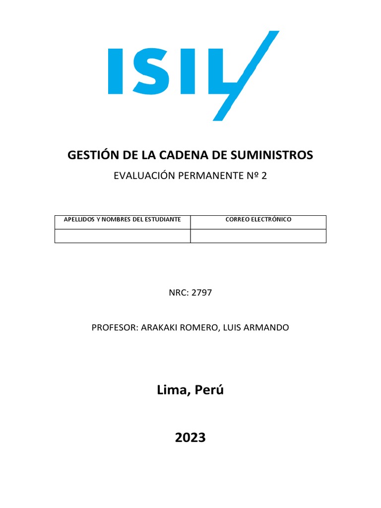 Gestión de La Cadena de Suministros - Ep2 | PDF | Calidad (comercial) | Economias