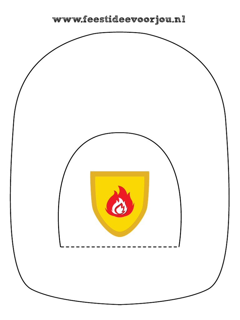 Sjabloon Brandweerhelm Kind | PDF