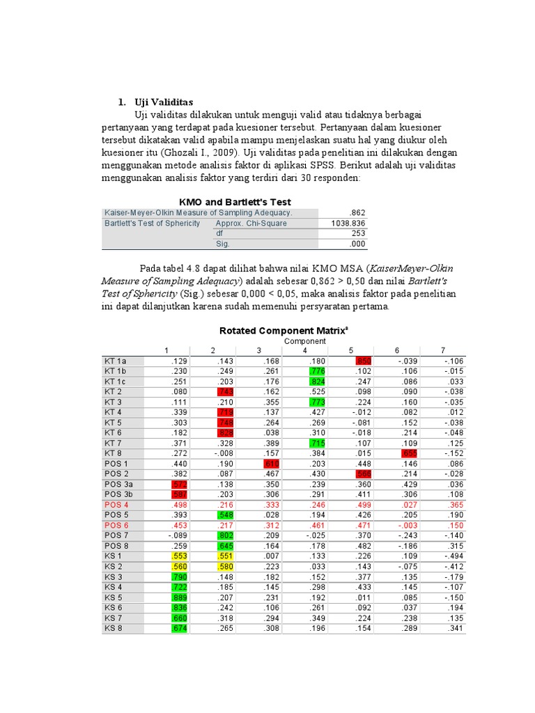 Revisi SPSS 30 | PDF