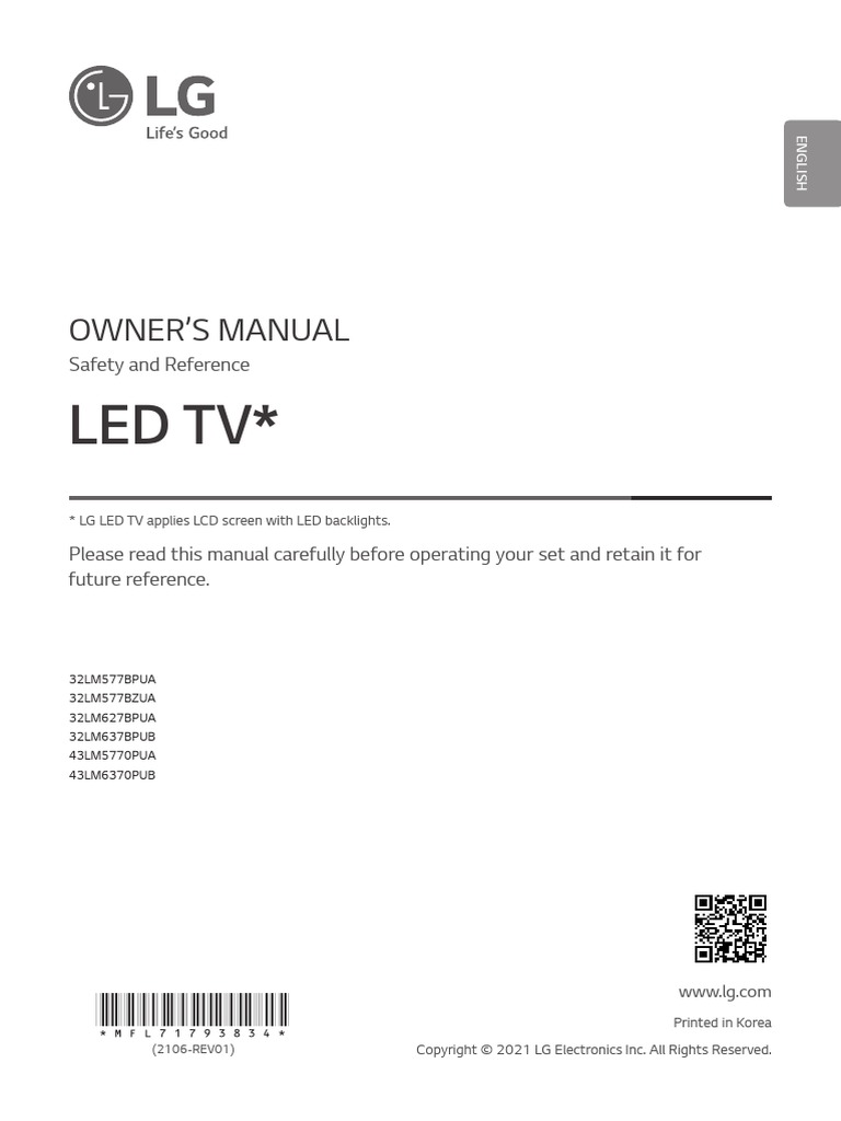 MFL71793834 01 S 210617+RS-232C | PDF | Hdmi | Ac Power Plugs And Sockets
