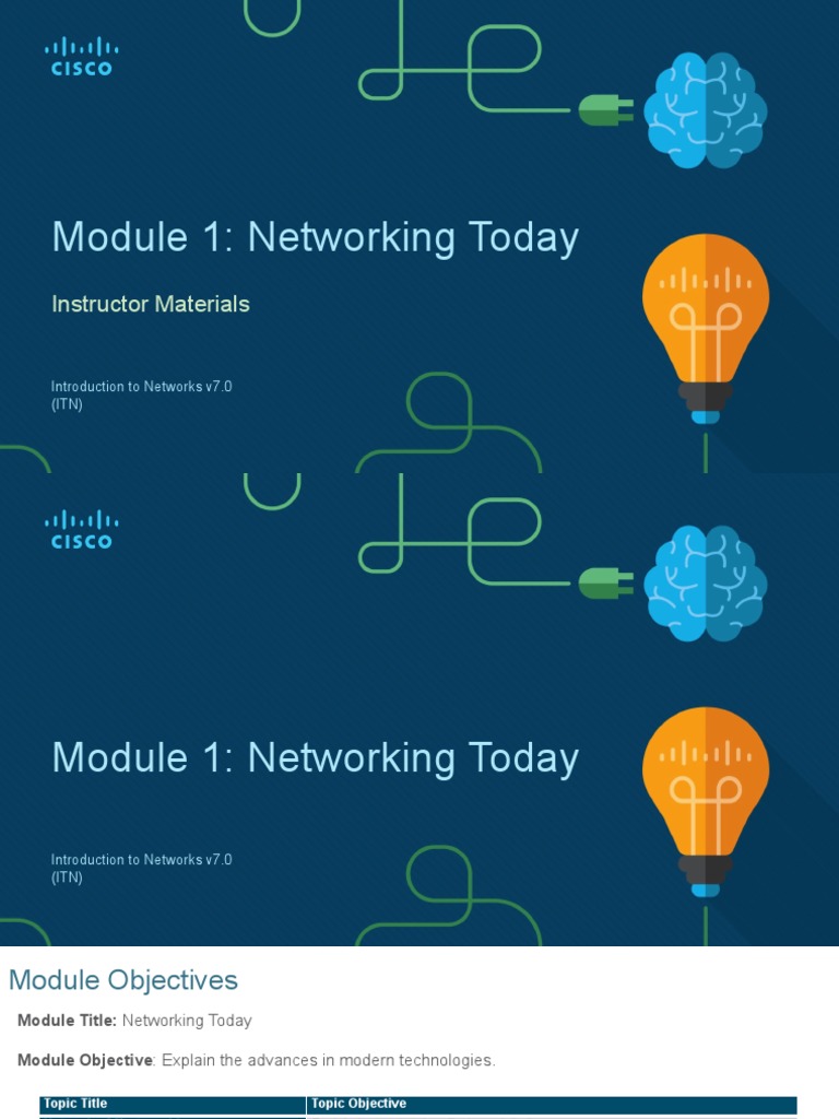ITN Module 1-Networking Today | PDF | Computer Network | Internet Access