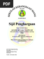 Sijil Penghargaan (Ajk) | PDF