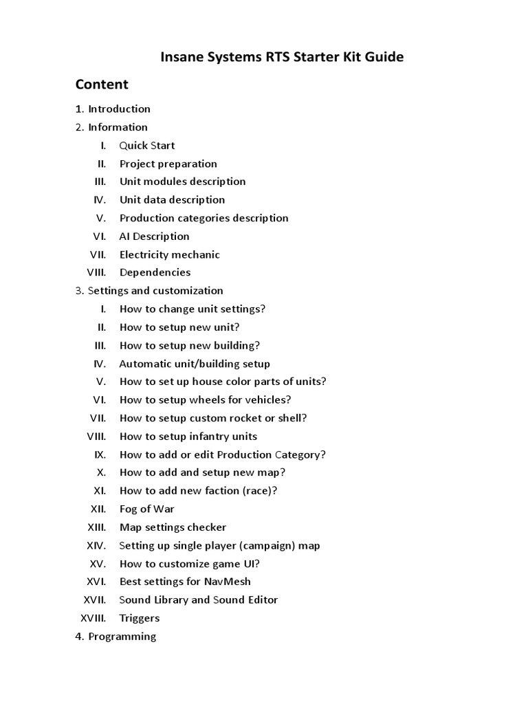 RTS Starter Kit Guide | PDF | Texture Mapping | Rendering (Computer Graphics)