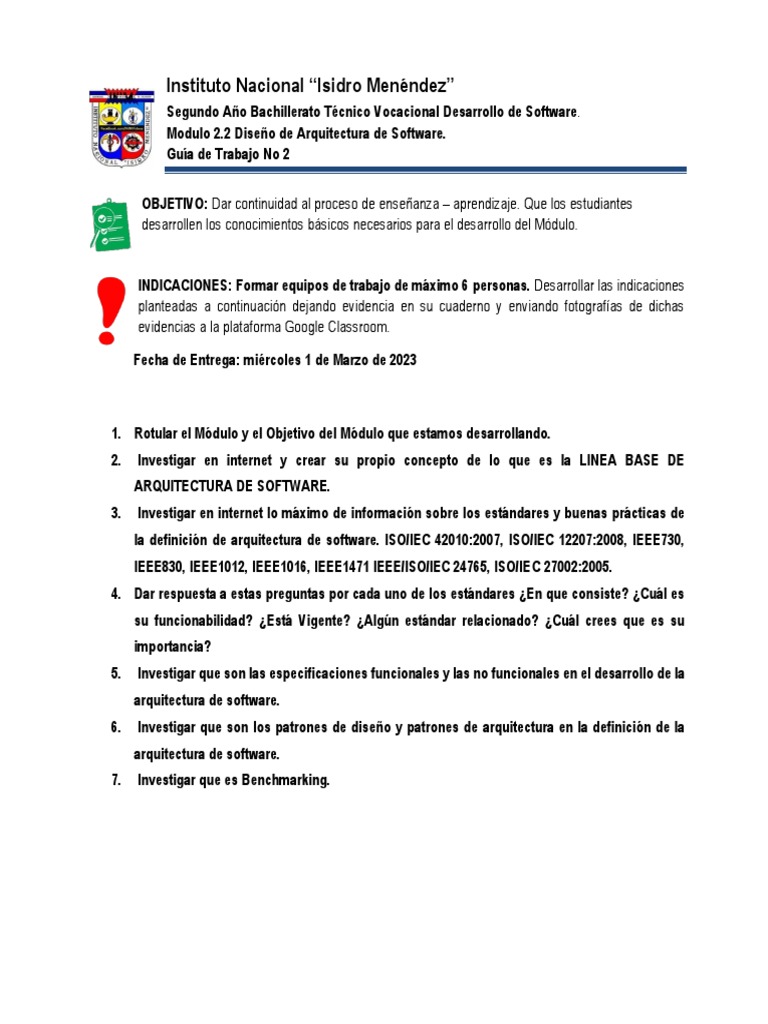 Guia de Trabajo No 1 - Mod 2.2 | PDF