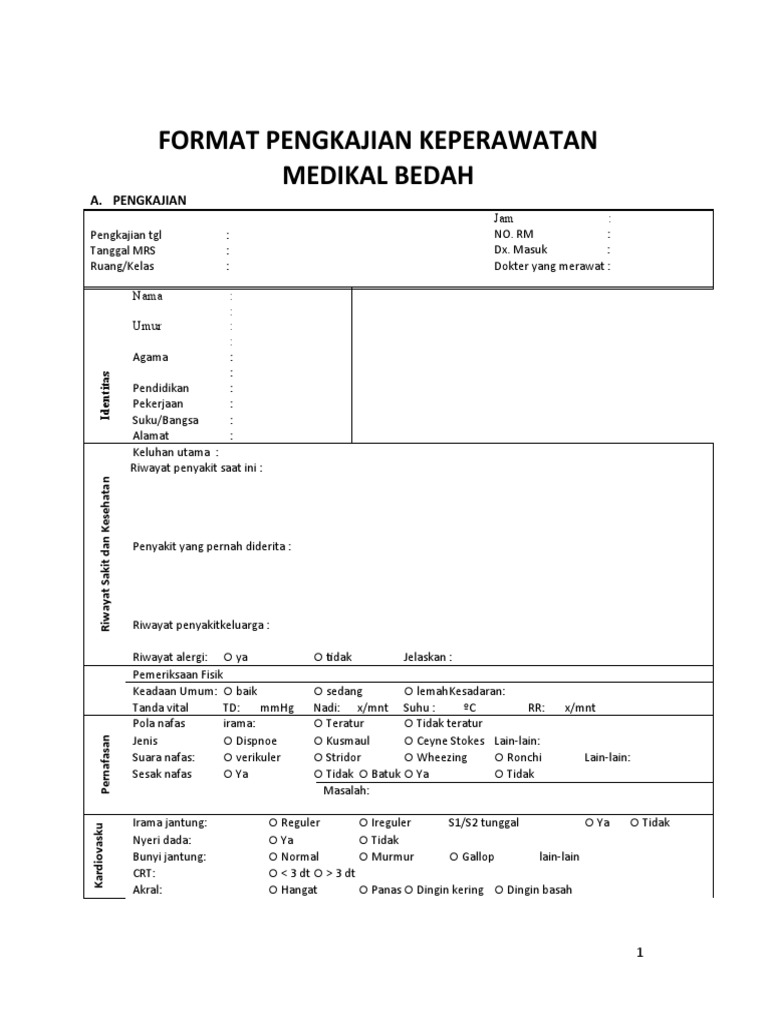 2. Format Pengkajian Kmb | PDF