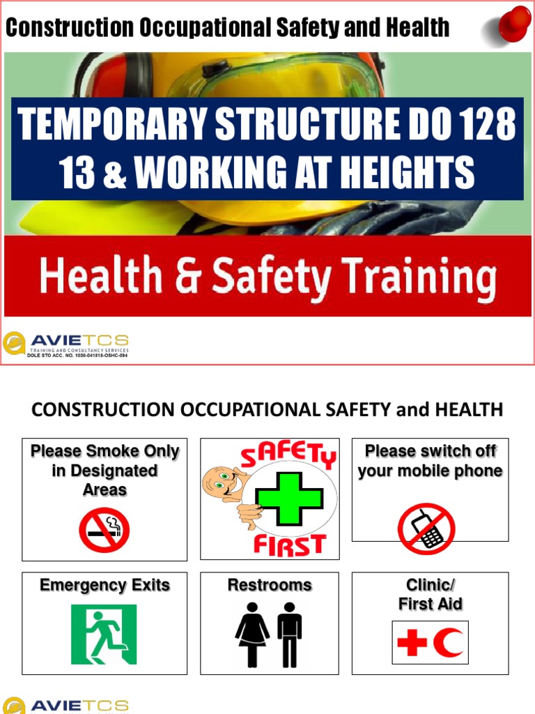 3TEMPORARY STRUCTURE Fall Protection Working at Heights | PDF | Scaffolding