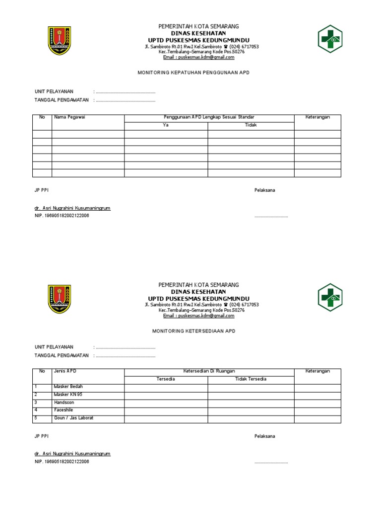 Monitoring Kepatuhan Penggunaan Apd | PDF