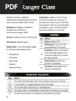 Shadowdark Bard and Ranger Classes V1-2 | PDF