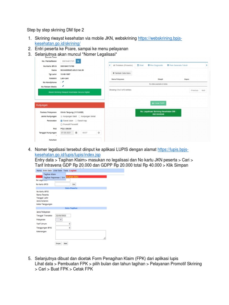 Step by Step Skrining DM Tipe 2 | PDF