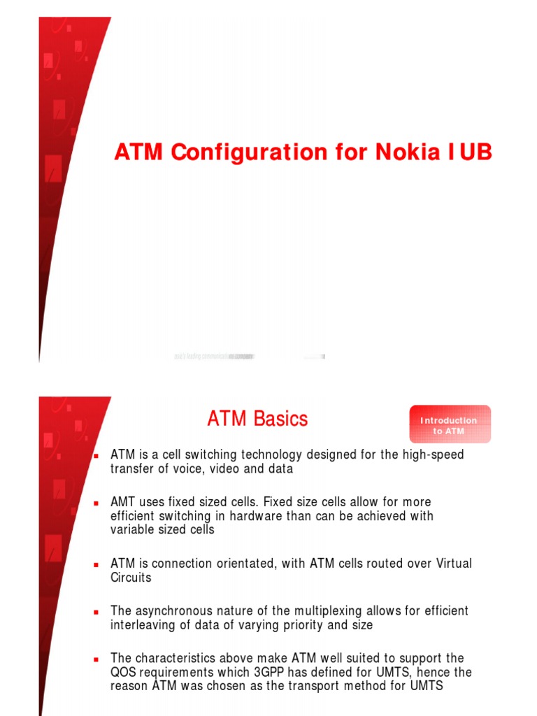 ATM For IUB | PDF | Asynchronous Transfer Mode | Network Architecture