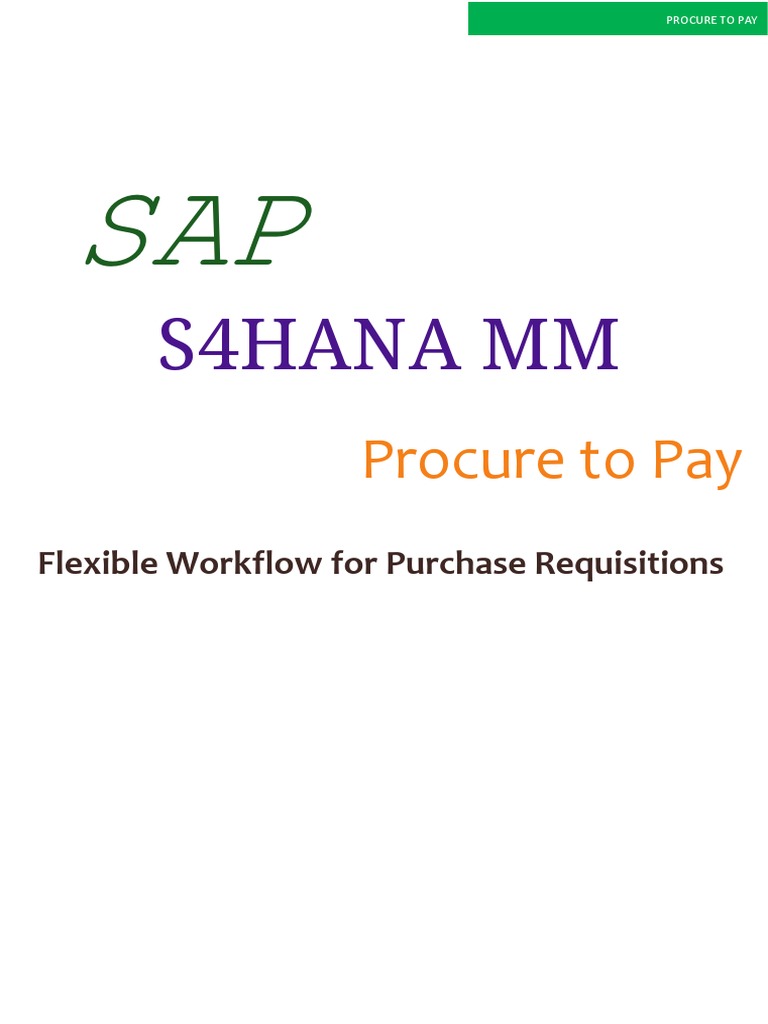 SAP MM Flexible Workflow To Approve Purchase Requisition 1681459298 ...
