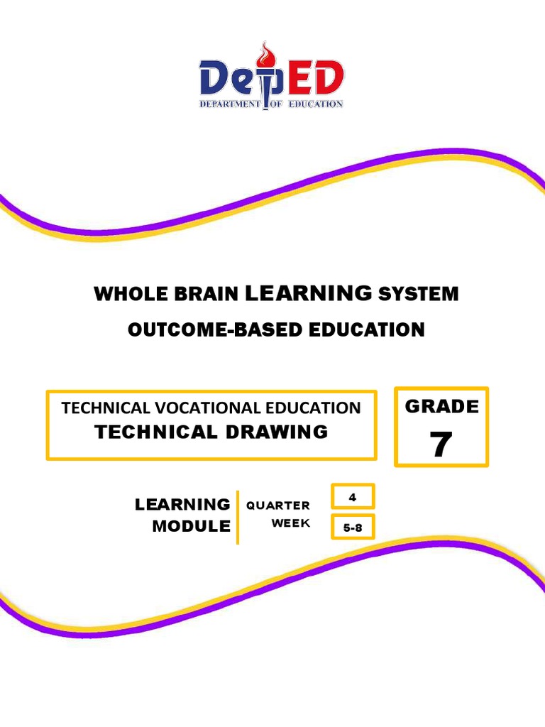 Tech. Draw. Module 12 Q4 WK 5 8 Jaa JCR 1 | PDF | Horizon | Perspective ...