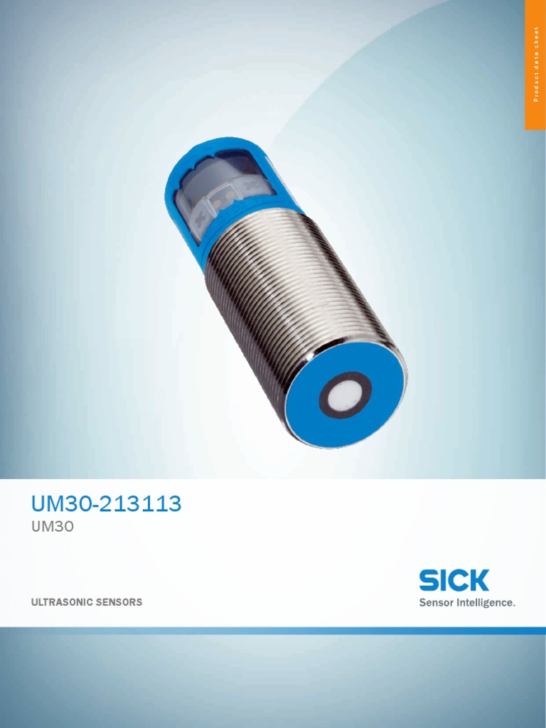 UM30 Ultrasonic Sensor Specs | PDF | Sensor | Ultrasound
