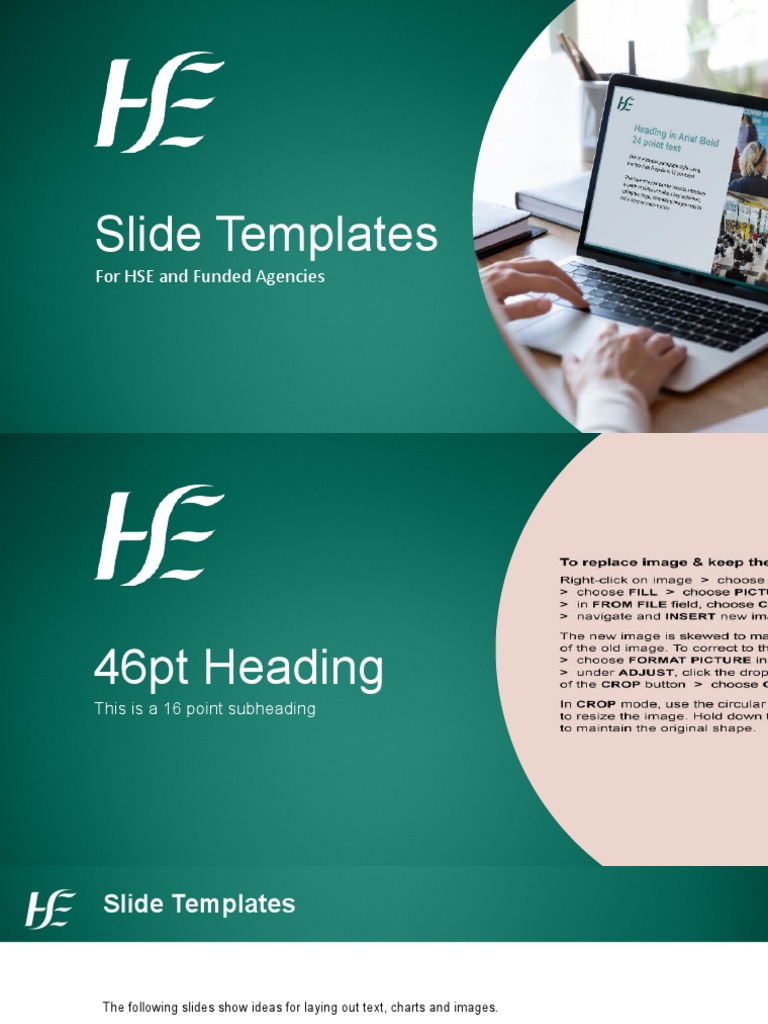Powerpoint Presentation Using Hse Logo | PDF | Arial | Typefaces