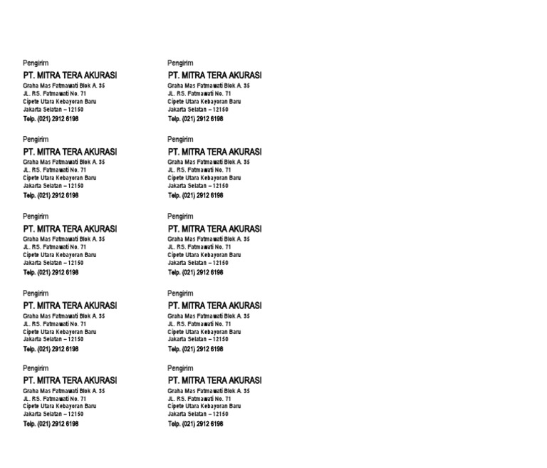 Jne Sticker (Mta) | PDF