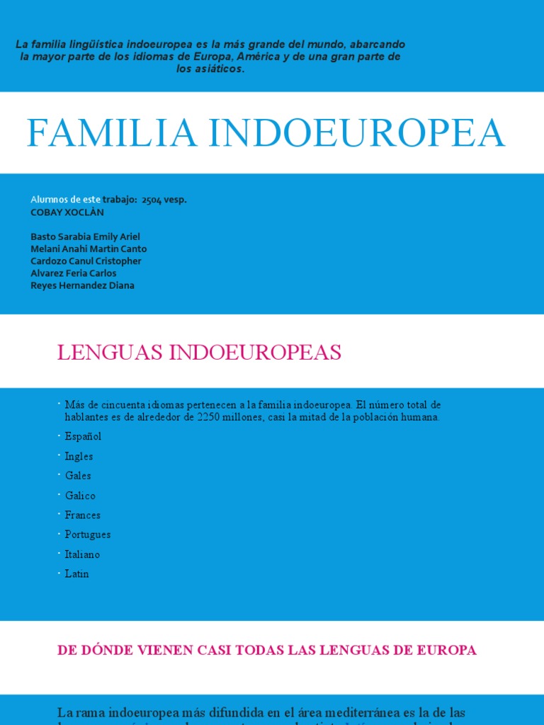 Familia Indoeuropea Etimologias GCL | PDF