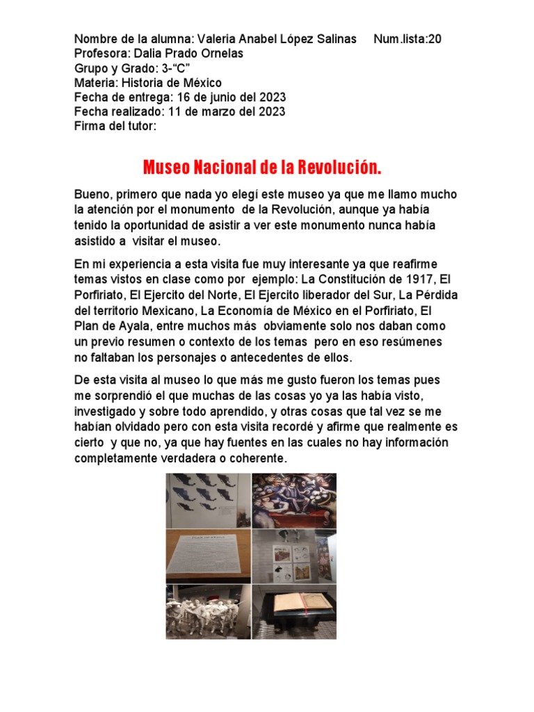 Trabajo de Museo (Vale) | PDF