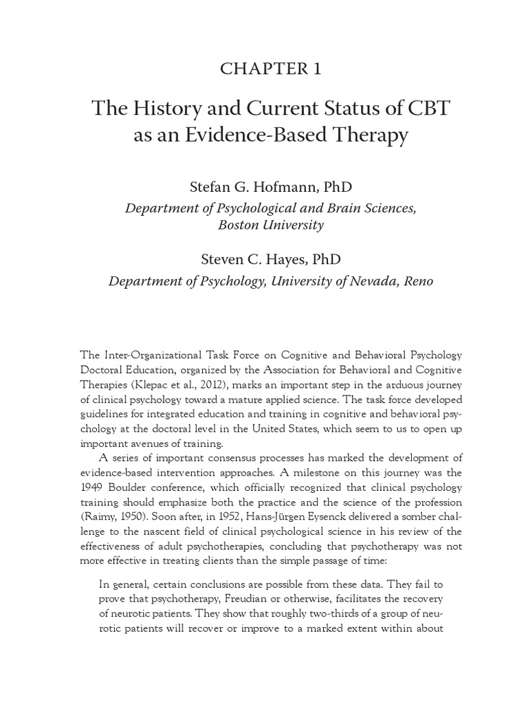 Hayes Et Al (2018) - Process-Based CBT. | PDF | Cognitive Behavioral ...