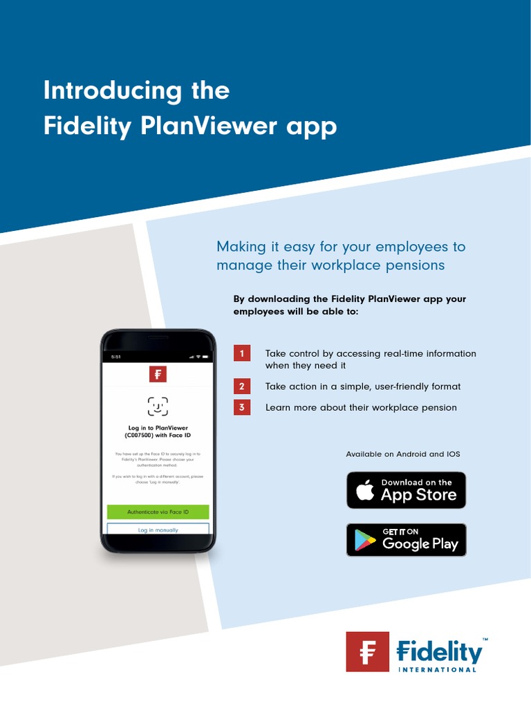 Fidelity Planviewer App Brochure | PDF | Mobile App | Ios