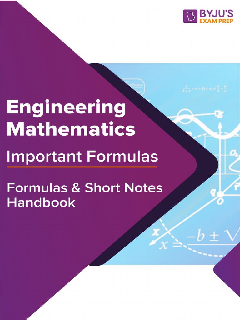 Engineering Maths Formula Notes 1 50 | PDF | Eigenvalues And ...