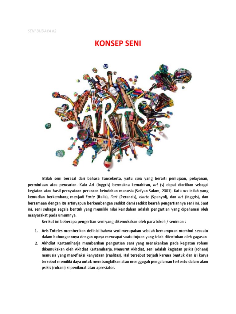 Pengertian Seni Menurut Akhdiat Kartamiharja | PDF