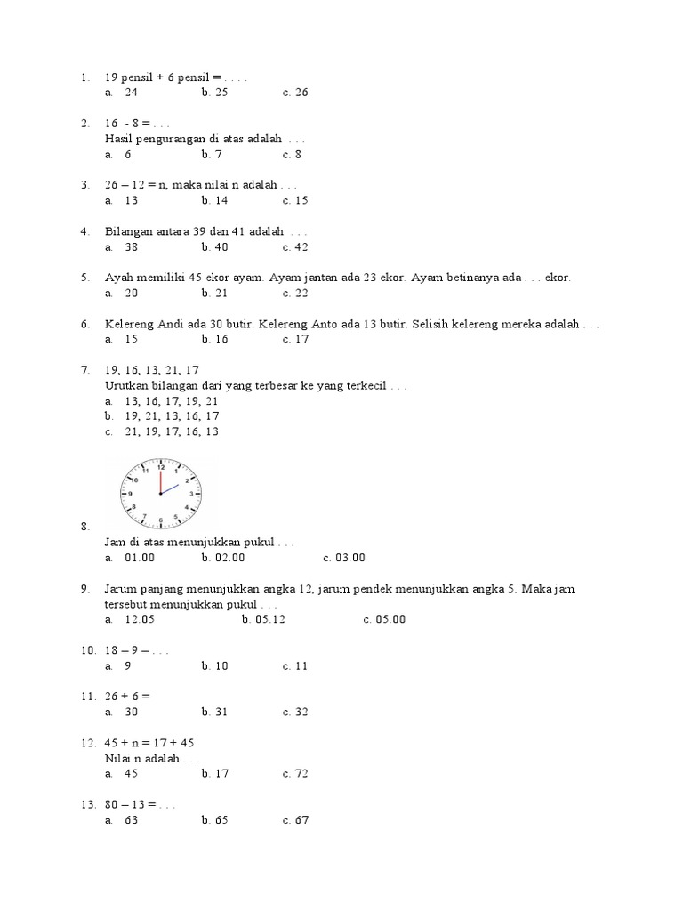 Latihan Soal Lomba Matematika | PDF