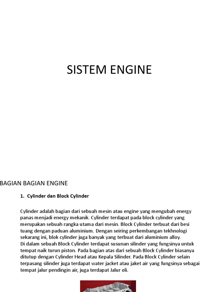Sistem Engine | PDF