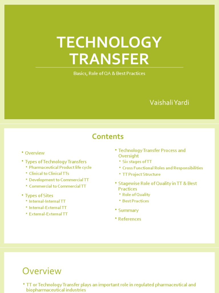 Technology Transfer | PDF | Clinical Trial | Risk
