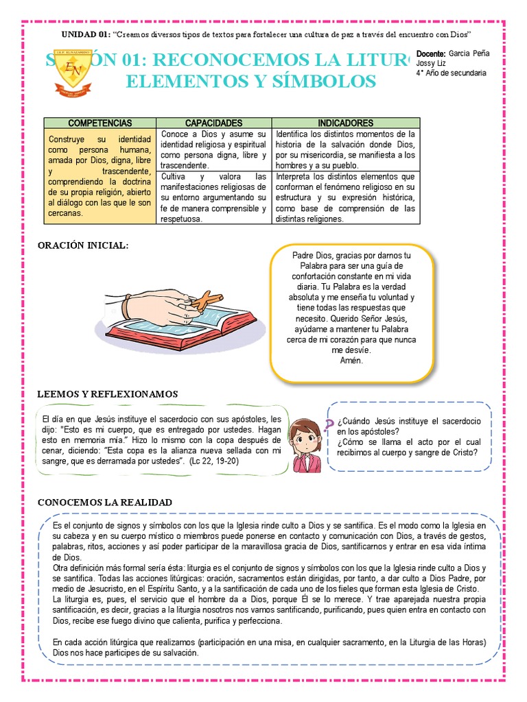 Actividad 01 - Unidad 01 - Religión | PDF | Creencia religiosa y ...