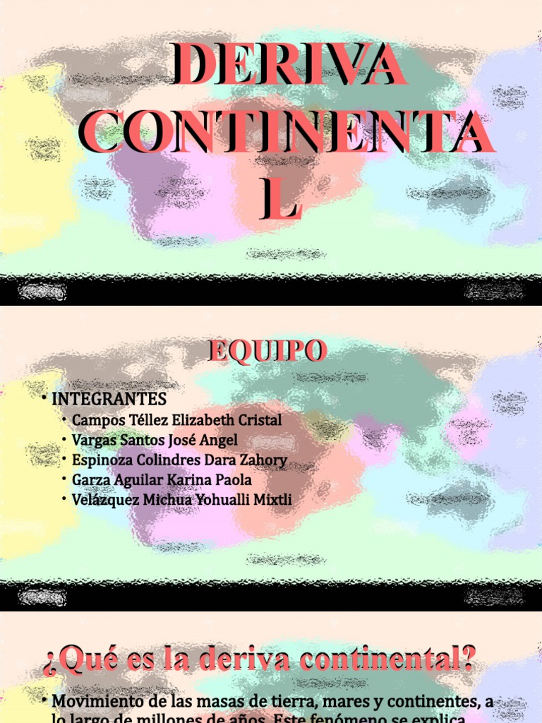Deriva Continental | PDF | Continente | Ciencias de la Tierra