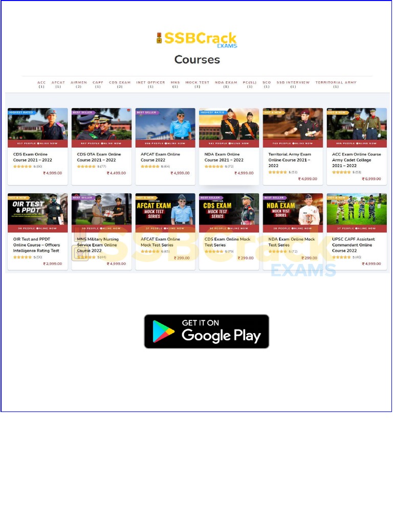 NDA 2 2022 GAT Question Paper and Answer Keys All Sets 1 | PDF