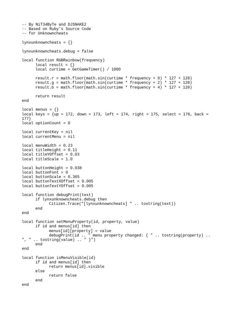 Alalalal Lua | PDF | Menu (Computing) | Graphical User Interfaces