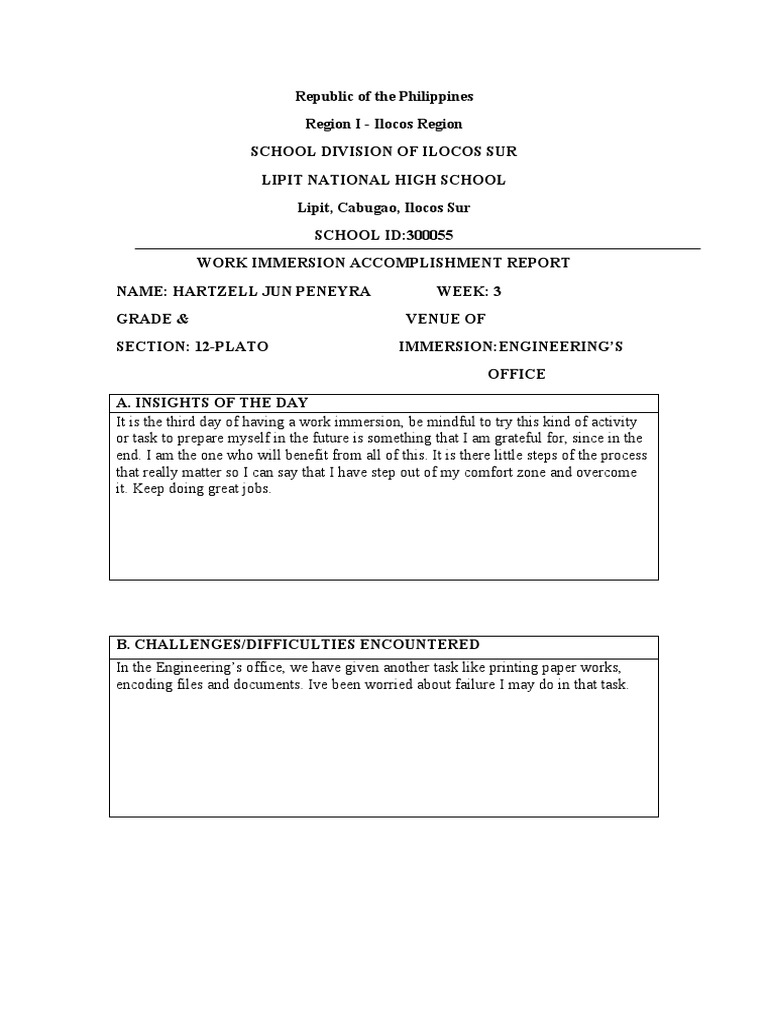 ACCOMPLISHMENT REPORThartzelligopdocx | PDF | Knowledge | Behavior Modification