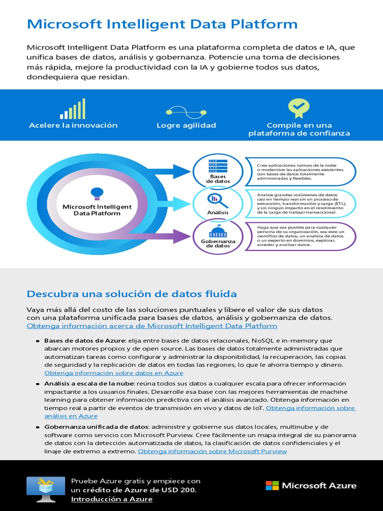 Microsoft Intelligent Data Platform | PDF | Microsoft Azure ...