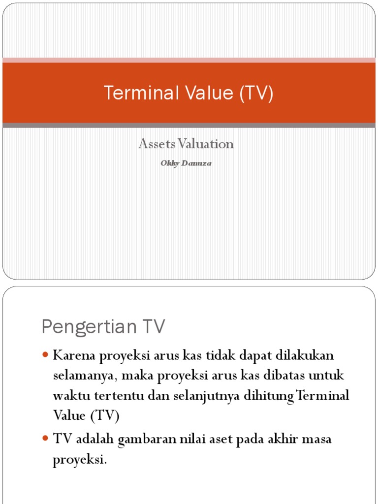 Menghitung Terminal Value Aset | PDF