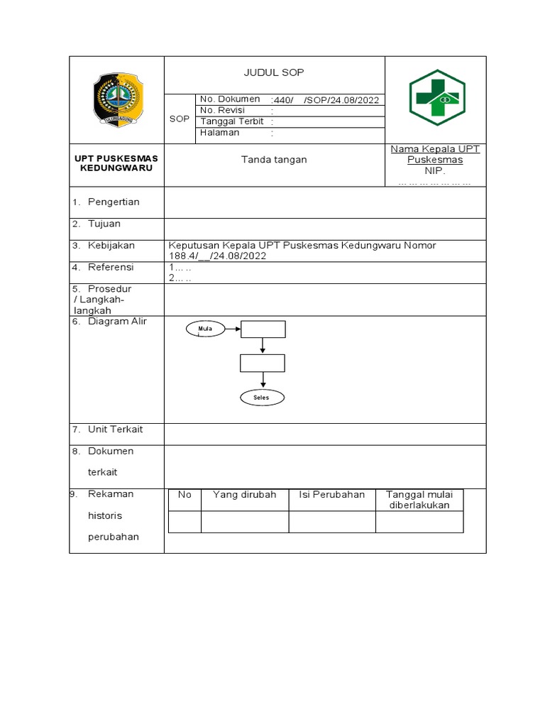 Contoh Format Sop Akreditasi | PDF | Teknologi & Rekayasa