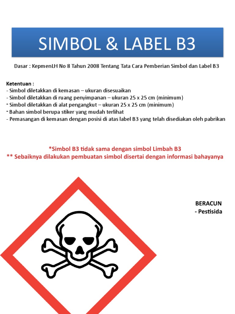 Simbol dan Label Limbah B3 | PDF