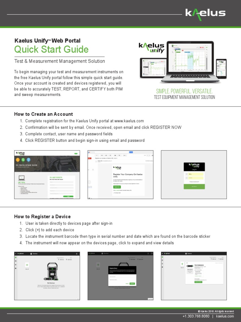 2020 Kaelus Unify Quick Start | PDF | Mobile App | Barcode