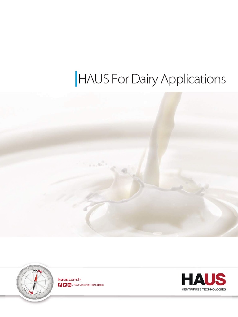 Haus Dairy Applications Eng | PDF | Milk | Dairy