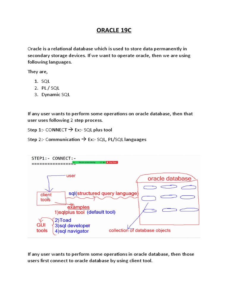 Oracle 19C | PDF | Sql | Databases Oracle 19C | PDF | Sql | Databases
